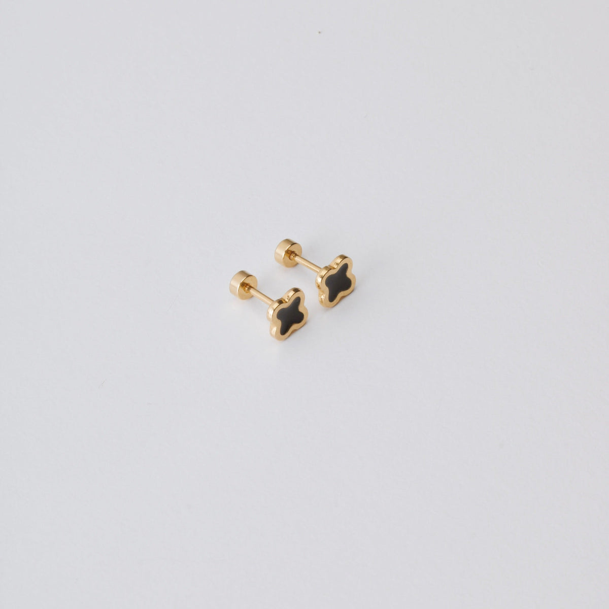 Black Micro Clover de Roscas earrings – Olivia Manila